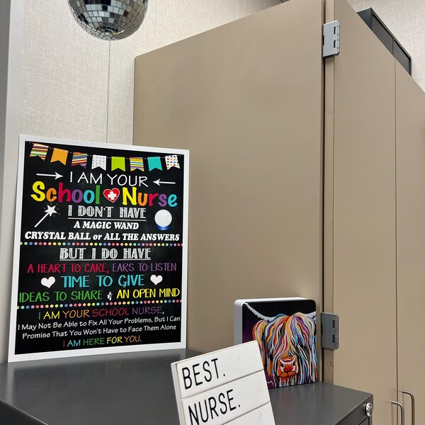 School Nurse Office Decor, I Am Your School Nurse Sign Nursing Gift ...