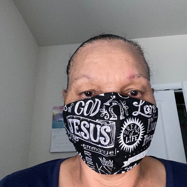 Lamb of God Black Face Masks ~ Adjustable Nose Wire and Ties ~ Filter ...