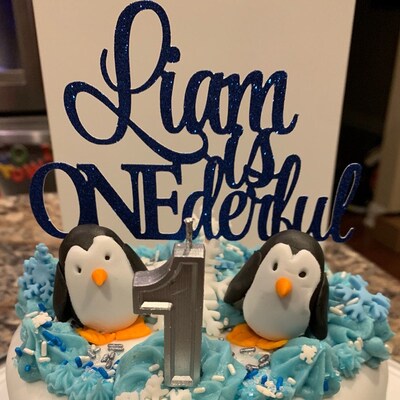 Any Name Onederful Cake Topper 1st Birthday Cake Topper 1 - Etsy