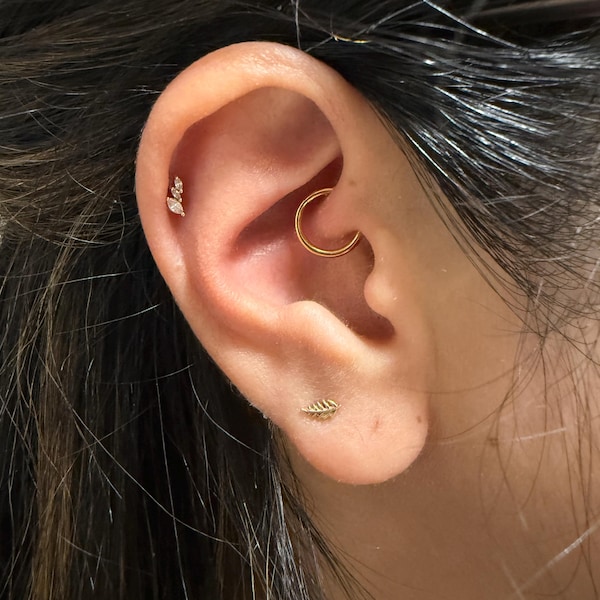 Prong Set Gold Color Implant Grade Titanium Threadless Push Pin 2mm-4mm ...