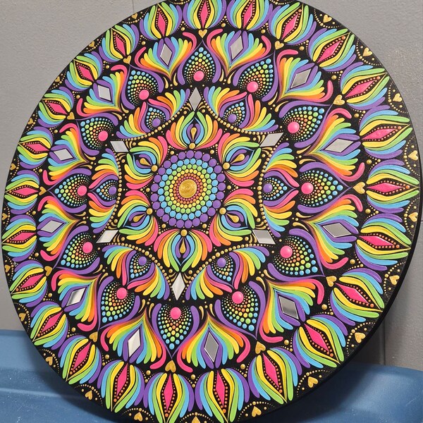30cm Handmade Mandala Painting - Etsy