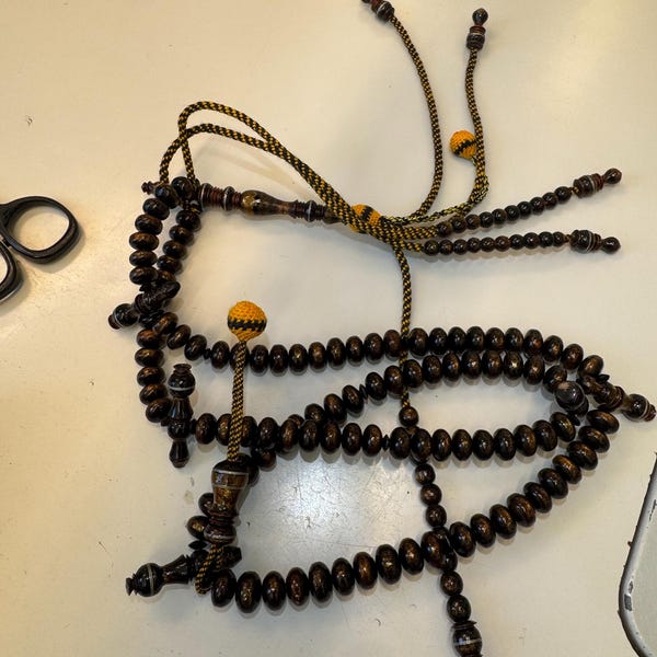 Ebony Tasbih Subha Prayer Beads Misbaha 99 Beads - Etsy