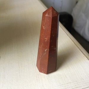 One 1 Red Jasper Tower Obelisk Points Large Crystal Tower, Red Jasper ...