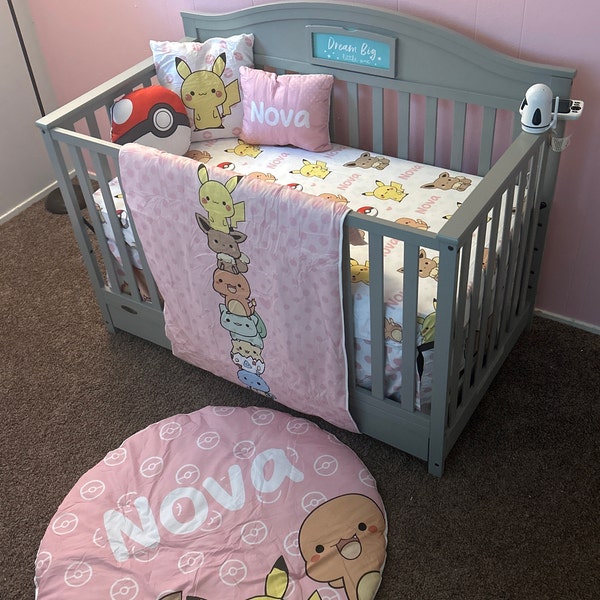 Baby Boy Fishing Crib Bedding Set, Personalized Baby Boy Blanket, Fish ...