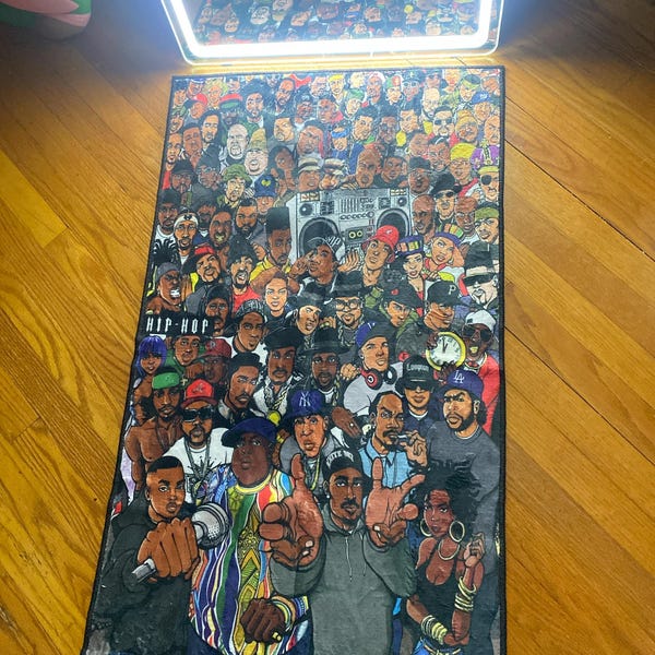 Hip Hop Legends Collage Area Rug, Music Room Decor - Etsy