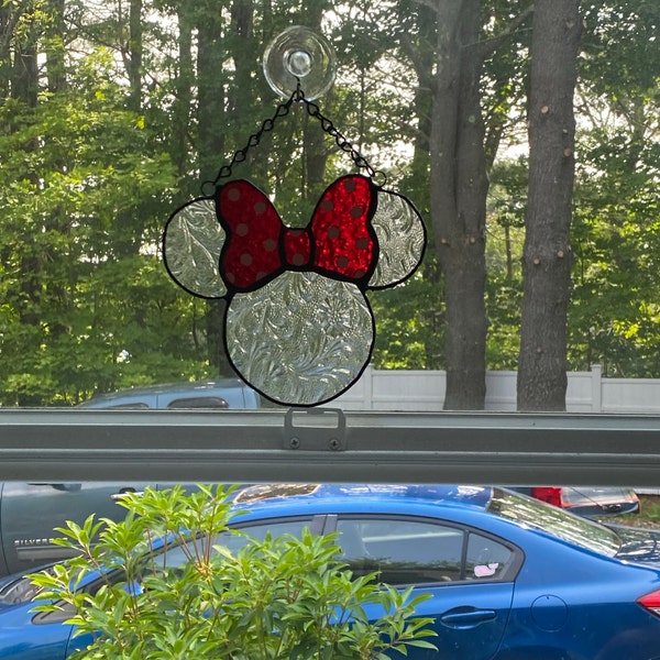 6” Disney Inspired Minnie Mouse Sun Catcher - Etsy