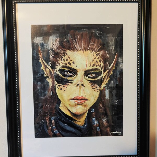 GALE DEKARIOS Oil Painting | Baldurs Gate 3 | Oil Painting Orignal 8" X ...