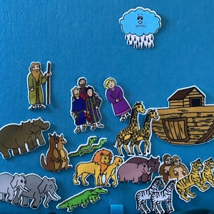 Noah's Ark Bible Story Felt / Flannel Board Set Great for Sunday School ...