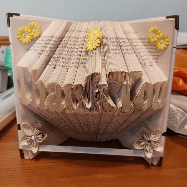 Folded Book Art Name - Etsy