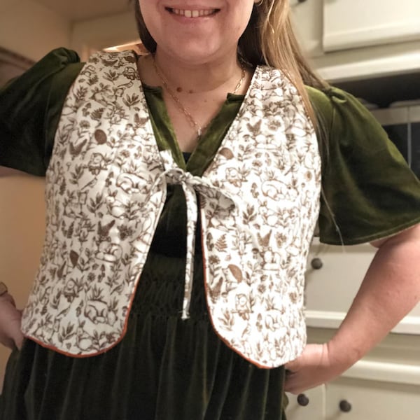 Ruby Vest PDF Sewing Pattern | Size Inclusive 0-34 | Beginner Friendly | Detailed Video Tutorial ...