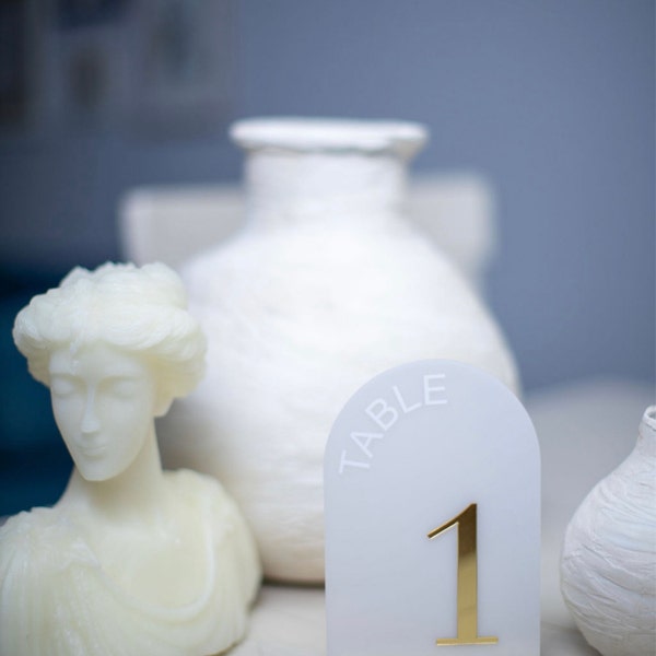 RED Acrylic Table Numbers With Stand Wedding Table Decor Red Acrylic ...