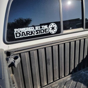 Powered by Dark Side Star Wars Decal Window Sticker Darkside - Etsy
