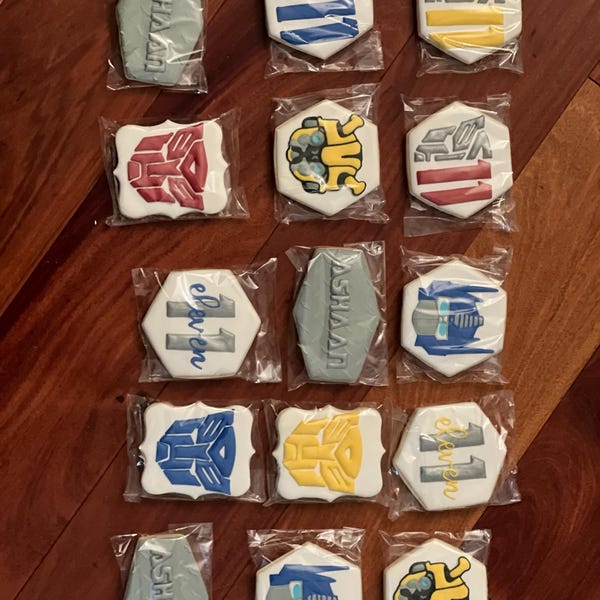 Transformers, Autobots, Decepticon Themed Sugar Cookies - Etsy