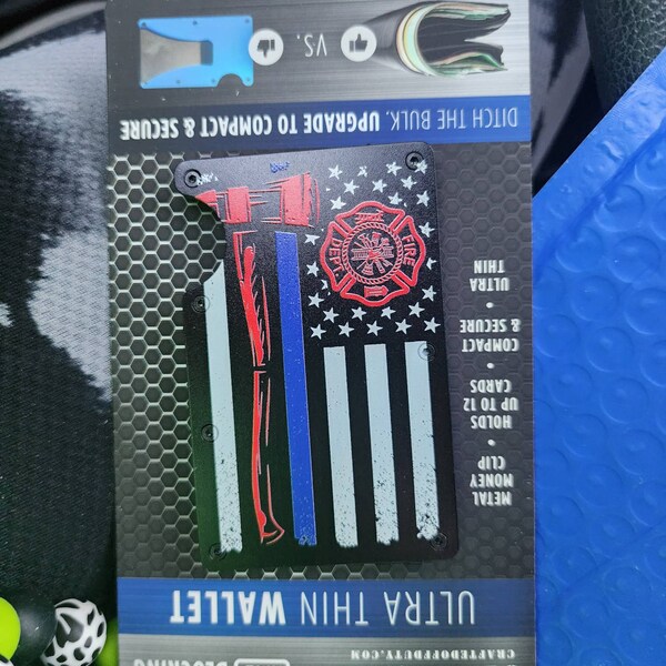 United States Army RFID Wallet and Money Clip | UV Printed | Black - Etsy