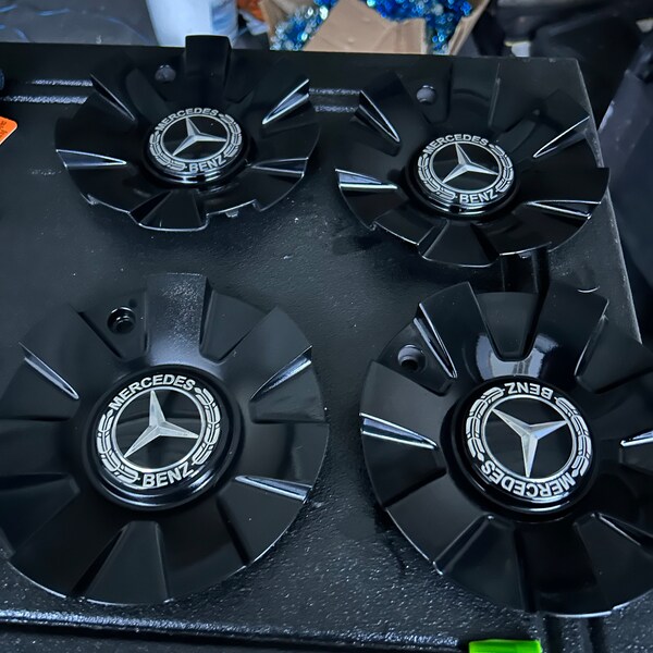 4 Black Stickers Wheel Center Hub Wheel Cap Mercedes 65mm - Etsy