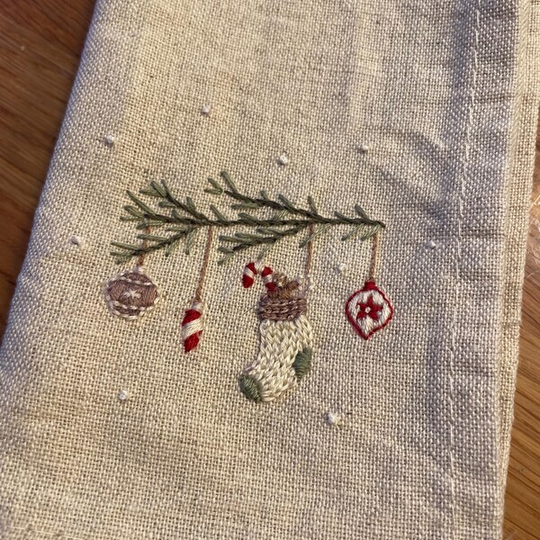 Christmas Tree Hand Embroidery Pattern, Beginner Christmas Embroidery ...