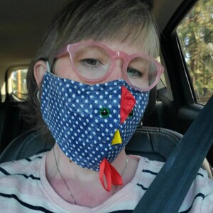 Cloth Face Mask Chicken Face - Etsy