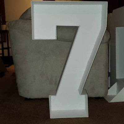 Square Number 7-all Sizes 1ft to 5ft/mosaic From Balloons - Etsy