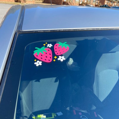 Strawberry Vinyl Decal Strawberry Car Decal Strawberry - Etsy