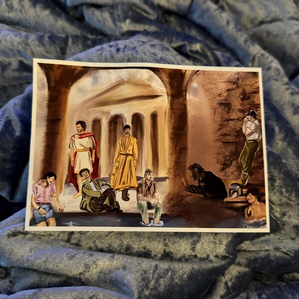 Pedro Pascal ~ Pink Acacius - Print of Original Painting - Etsy