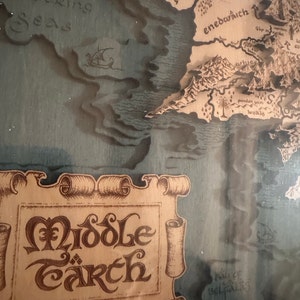 Middle Earth 3D Wood Map - Etsy