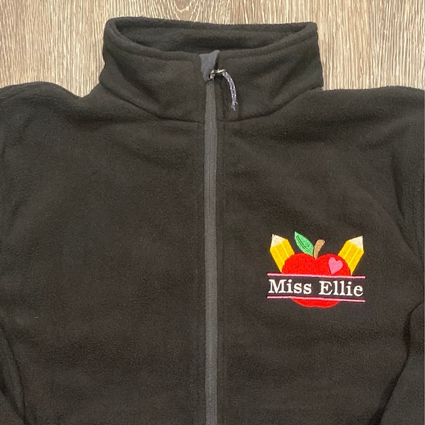 APPLE FOR TEACHER Monogram Split Frame Machine Embroidery Design Filled ...