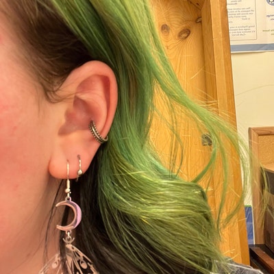 Triple Stack Conch Clicker, Double Beads With Smooth, G23 Titanium ...