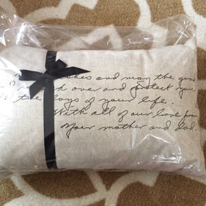 HANDWRITING Memory Custom Handwriting PILLOW - Etsy