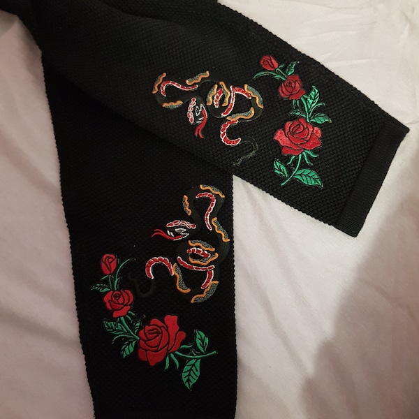 Pattern Snake Embroidered Badge Iron on Sew on Patch - Etsy