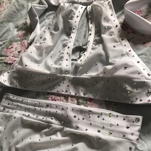 Toni Black High Waist Net Set Exotic Dance Wear Two Piece - Etsy