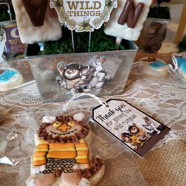 Where the Wild Things Are Birthday Party Favor Tags / Wild Things Party ...