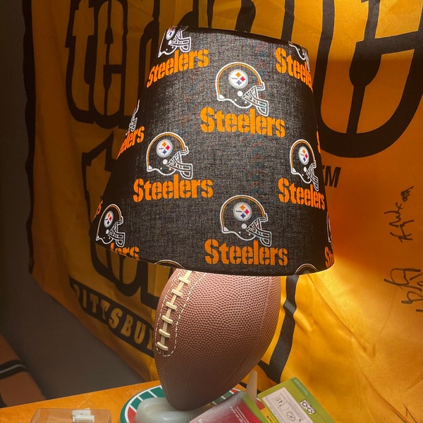 Pittsburgh Steelers Lamp Shade. NFL. Shades Are 9.5" X 5" X 7" Tall - Etsy