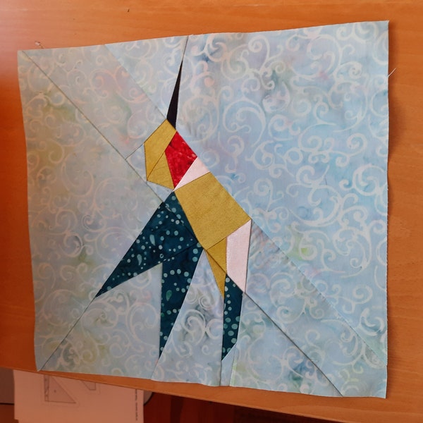 Hummingbird Quilt Block Paper Pieced Pattern - Etsy Canada