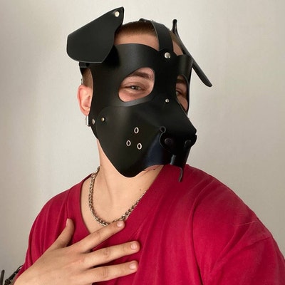 White Leather Rabbit Mask Leather Bunny Mask Petplay Mask - Etsy