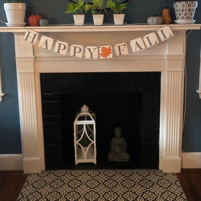 Happy Fall Banner Fall Decor Fall Banner Rustic Fall Sign - Etsy