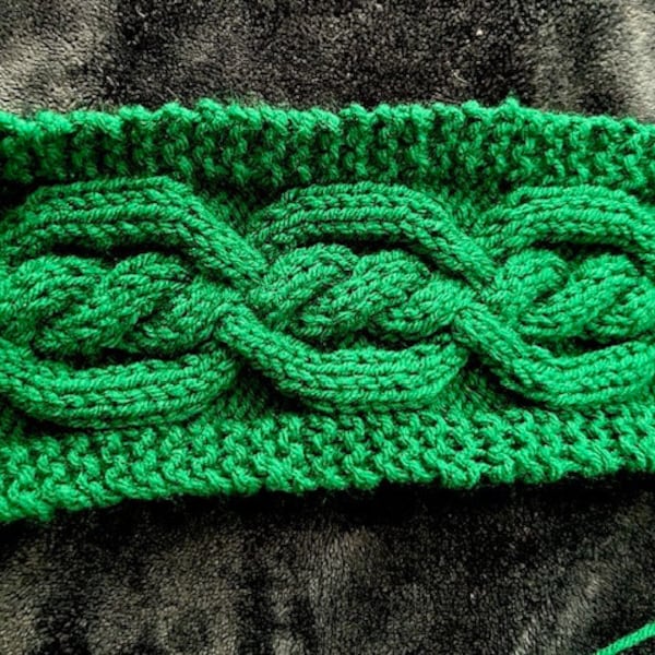 Knitting Pattern: Winding Road Headband Aran Edition * Aran Headband ...