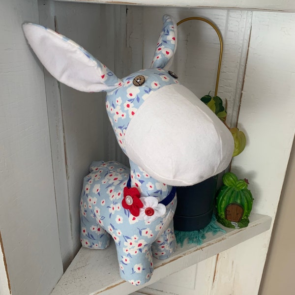 Stuffed Animal - Donkey | Burro PDF Sewing Pattern & Tutorial | Fabric ...
