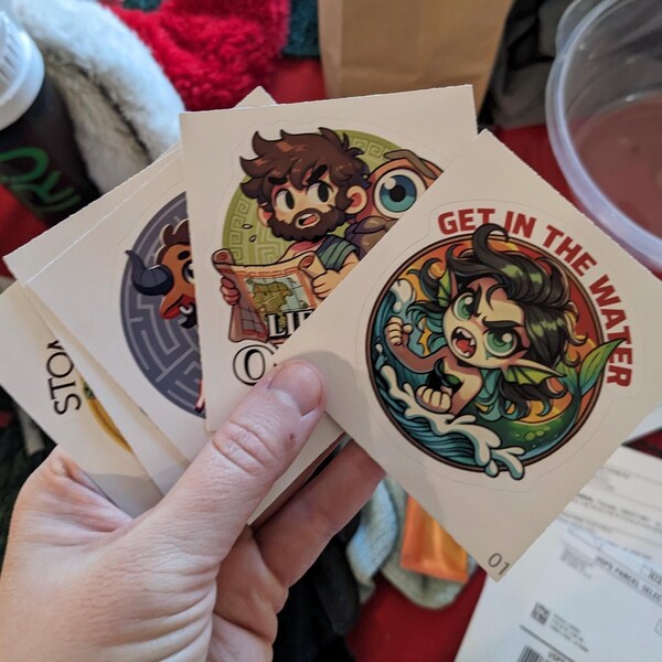 Odysseus and Cyclops Sticker: Greek Mythology Decal - Etsy