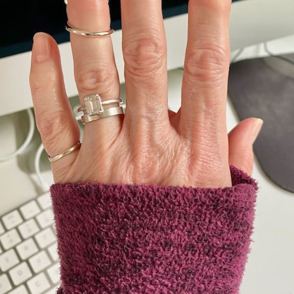 BUNDLE OF 10 Adjustable Swan Splint Ring - Sterling Silver Swan Splint ...