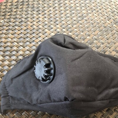 Vent Mask With Respirator and Filter, Reusable Washable Cotton Mask ...