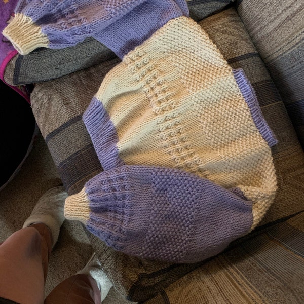 Knitting Pattern | "hazy Skies" Sweater | Digital Download | Beginner ...