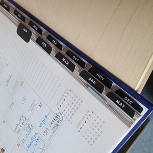 Planner Tabs, Set of 12 Planner Stickers Monthly Divider Tabs ...