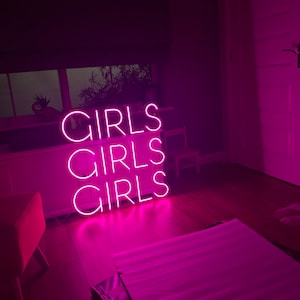 Girls Girls Girls Handmade Custom Led Neon Sign,wedding Light Sign,neon ...