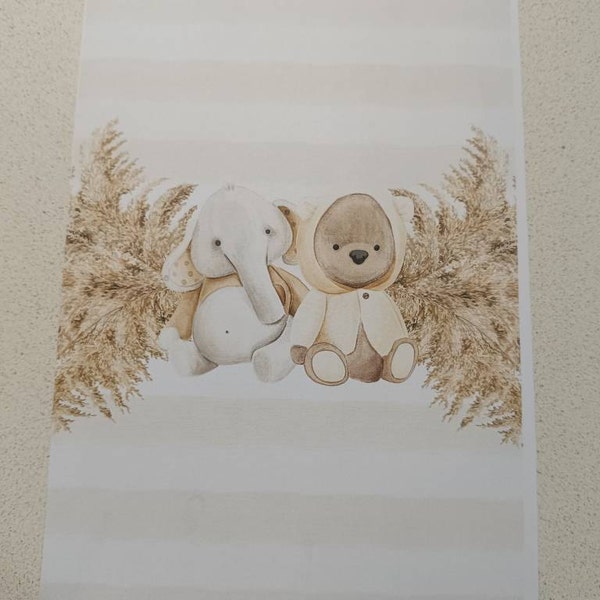 Cute Jungle Animals Digital Paper Pack, Watercolor Baby Safari Animals ...