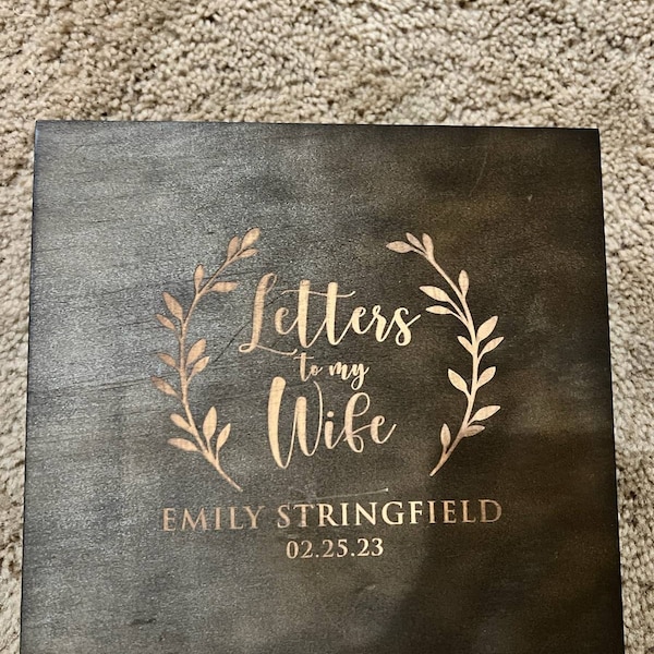 Letters to the Bride, Bridal Box Gift, Engagement Gift Box, Advice to ...