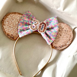 50th Birthday Mouse Ear Headband 50th Birthday Ears 50th | Etsy