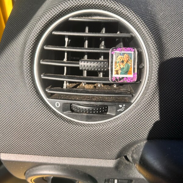 Mini Personalized Resin Photo Car Vent Clip, Anniversary/couples Gift ...