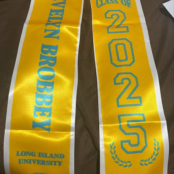 Personalized College Graduation Stole, Custom Grad Sash to Celebrate ...