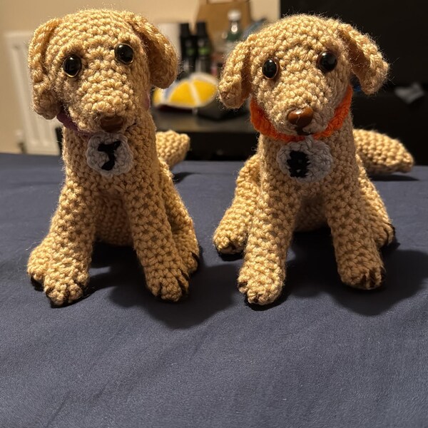 Crochet Pattern for Golden Boy, Realistic Crochet Golden Retriever ...