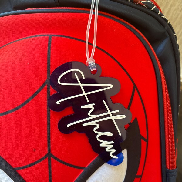 3D Tag | Acrylic Tag | Personalized Tag | Bag Tag | Bag Charm - Etsy